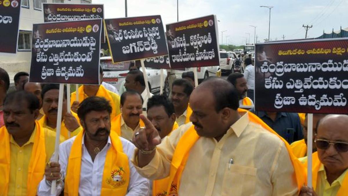 Chaos in Andhra Pradesh Assembly over former CM Chandrababu Naidu’s arrest - The Hindu